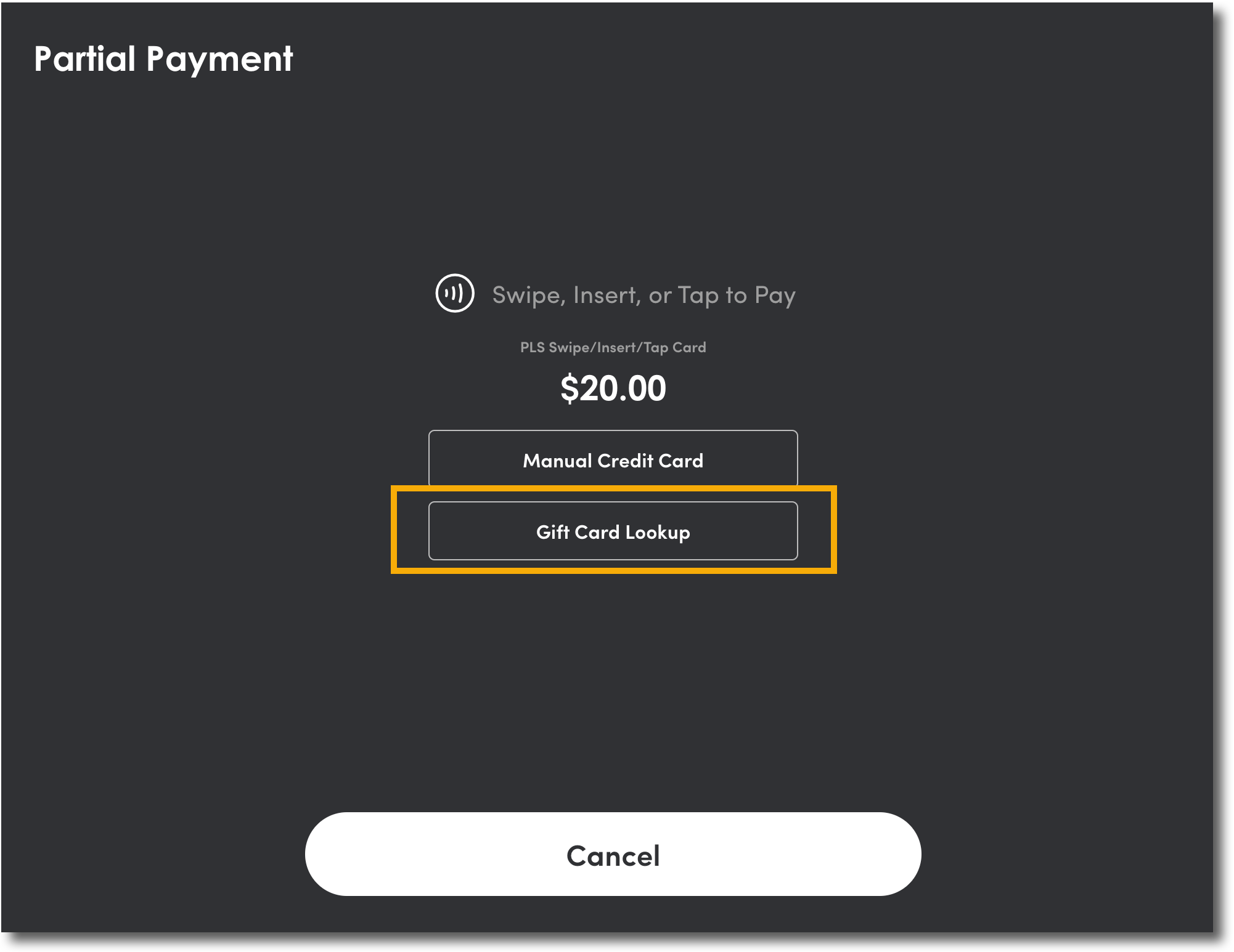 How to Take a Payment with a Gift Card in the POS – SALIDO