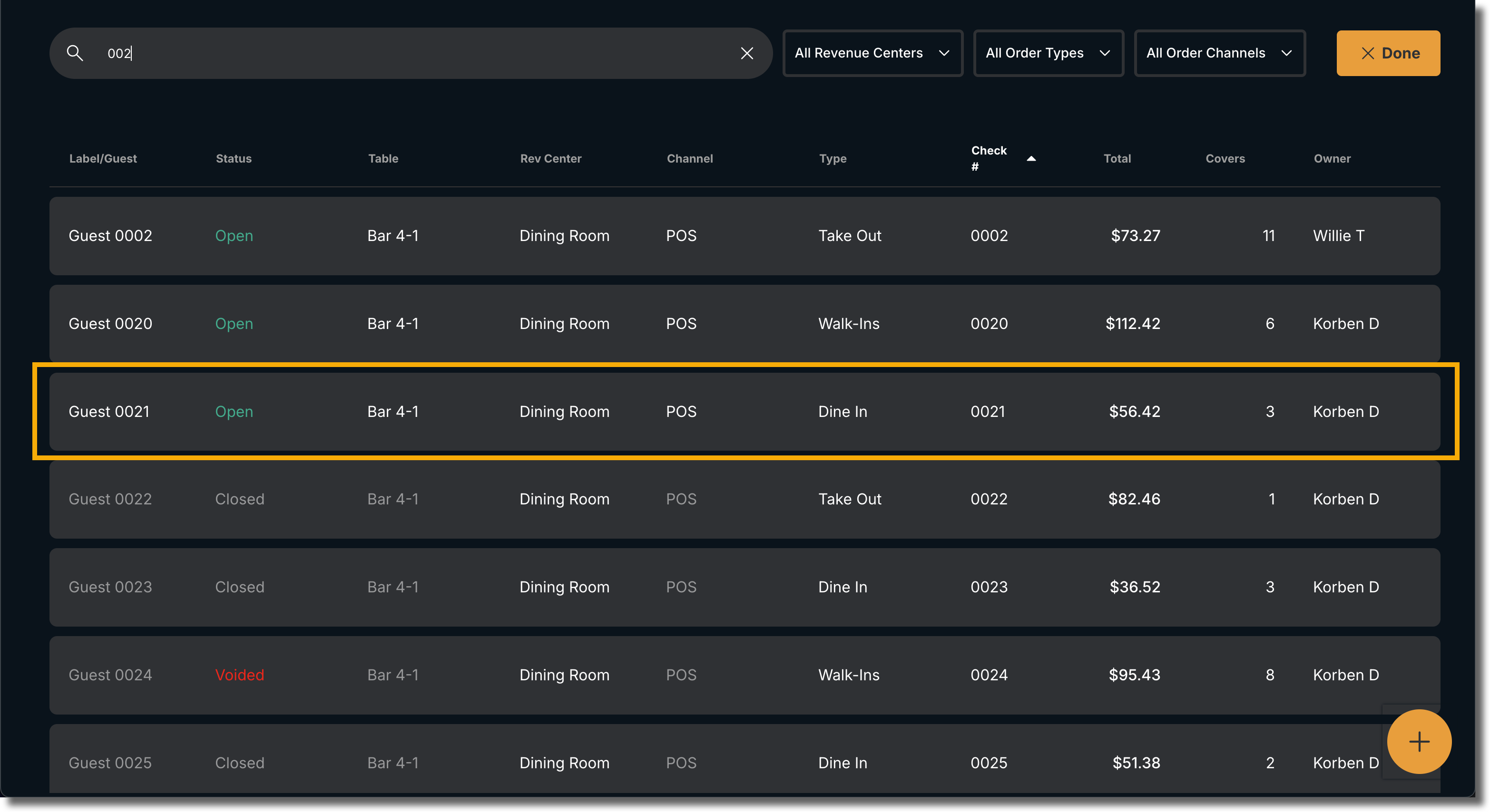 How to View Check Activity on the POS – SALIDO