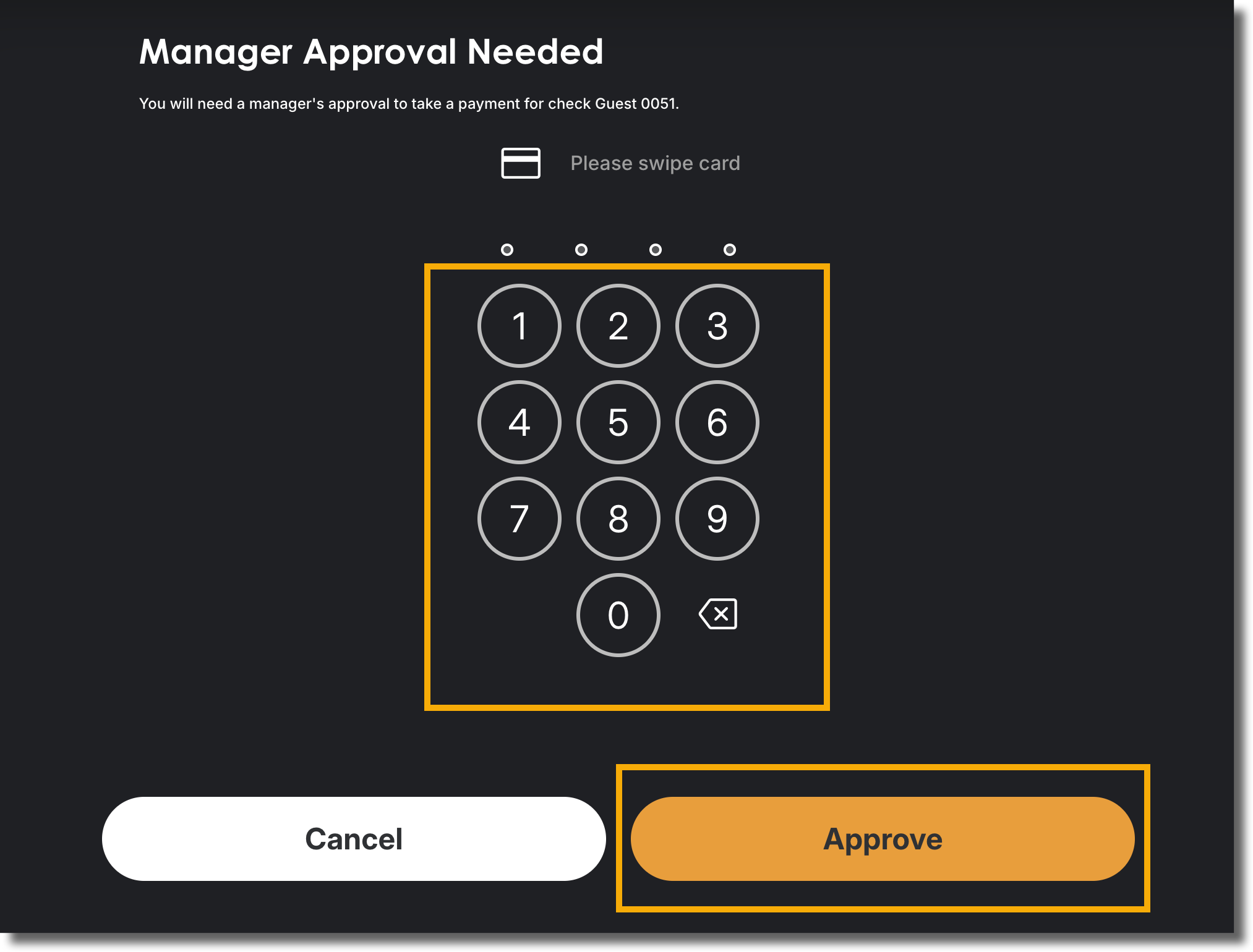How to Perform a Manager Approval on the POS – SALIDO