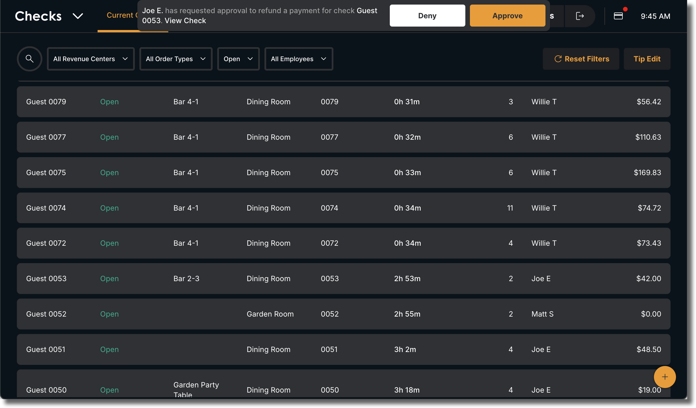 How to Perform a Manager Approval on the Handheld POS – SALIDO